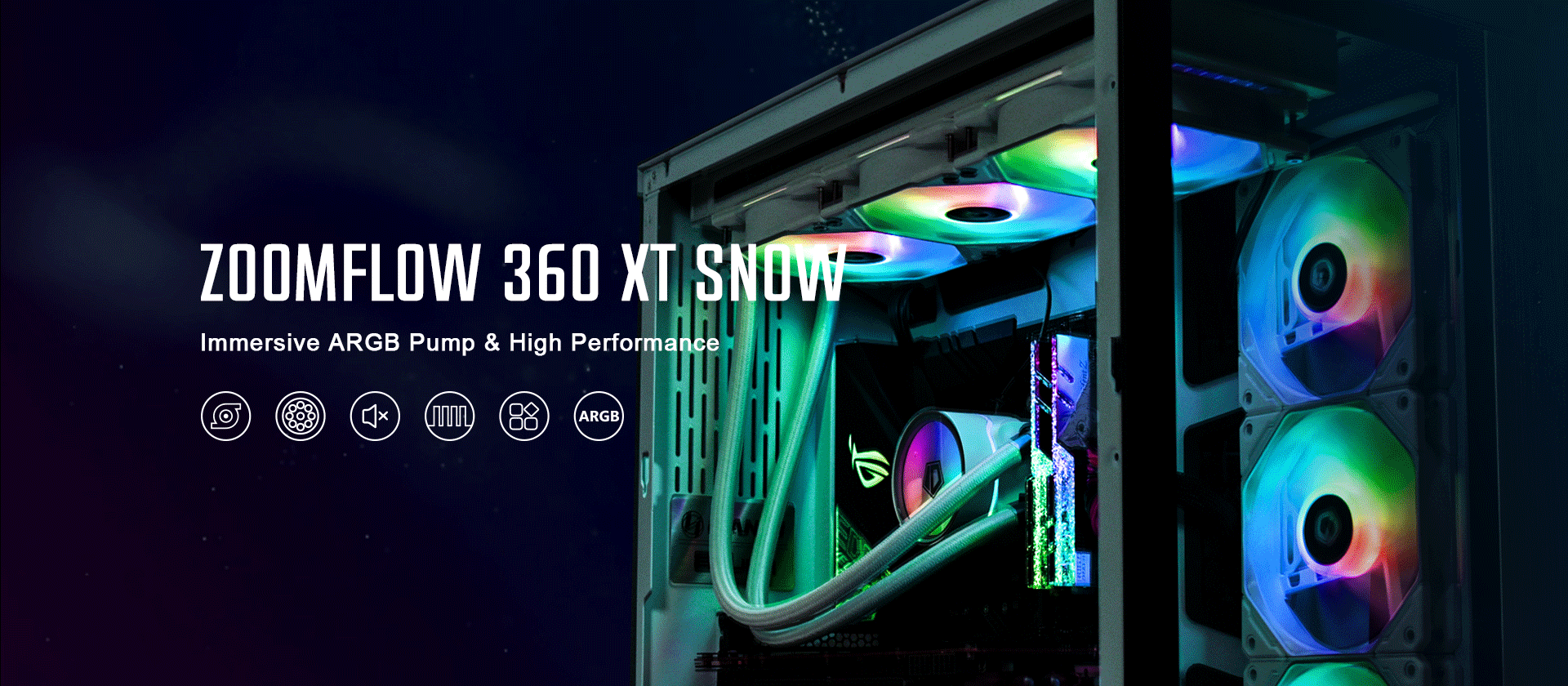 Tản Nhiệt Nước ID-Cooling Zoomflow 360-XT Snow ARGB - Envis PC